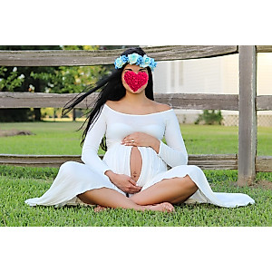 Vivivalue Rose Flower Crown Boho Flower Headband Hair Wreath Floral Headpiece Halo with Ribbon Wedding Party Festival Photos Blue