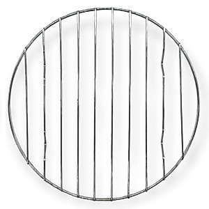 Handy Housewares 8-Inch Round Metal Wire Cake Cooling Rack - Cools Down Pastries or Breads (1-pack)