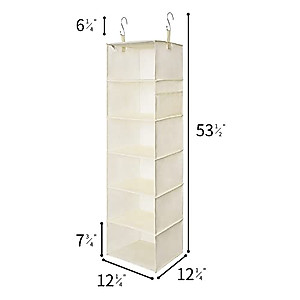 GRANNY SAYS Bundle of 1-Pack Shelf Organizer for Closet & 1-Pack Closet Hanging Storage Shelves
