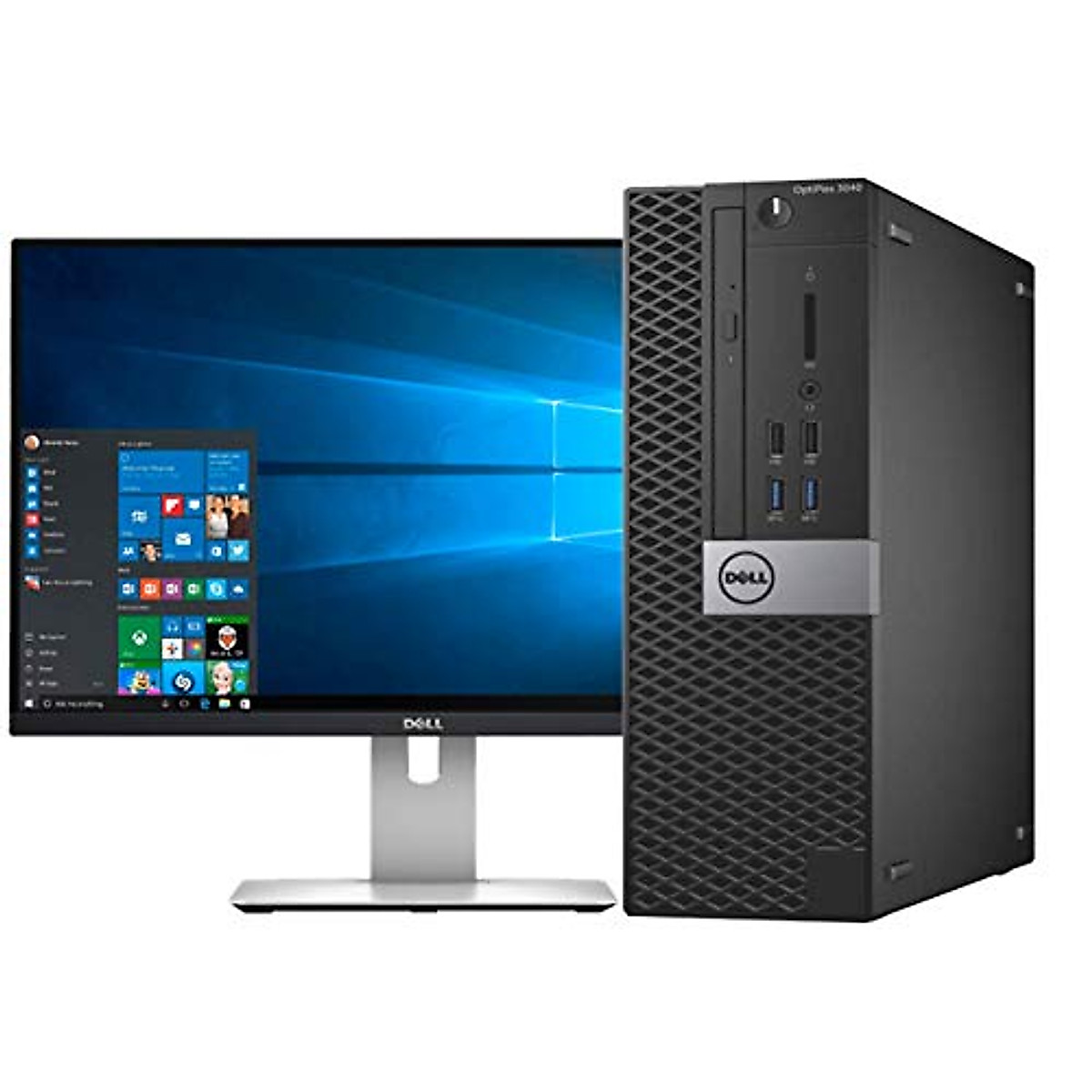 Dell OptiPlex 3040 Small Form Factor PC, Intel Quad Core i5 6500,16Gb DDR3L RAM, 256GB SSD, WiFi, Windows 10 Pro 64-with 22 LCD Panel(Renewed)
