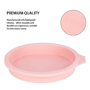 6-Inch Silicone Round Cake Pan Baking Mold, Baking Mold DIY Rainbow Cakes, Non-Stick Silicone, Pack of 4