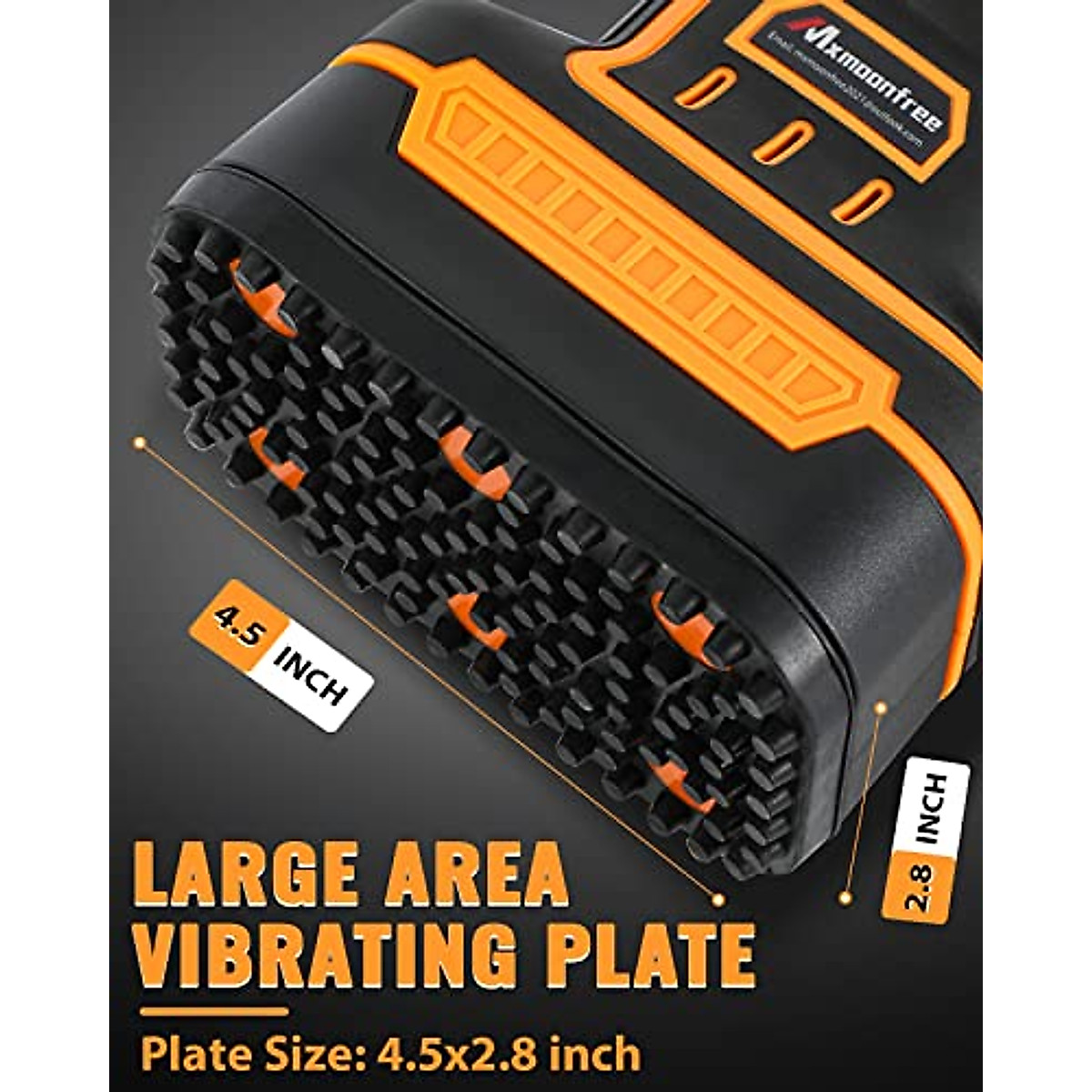 Mxmoonfree Tile Vibrator Tile Tools for Installation Vibrating Tool with 6 Gears Adjustable Vibration, 2 Pcs Battery, NO Suction Cup