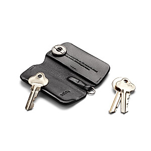 Bellroy Key Cover – Third Edition (Leather Key Holder, Holds 2 – 4 Keys) - Black