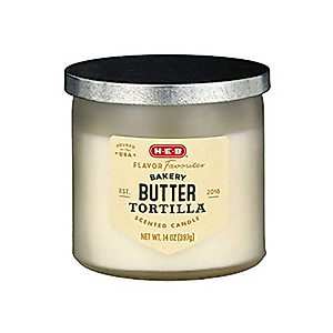 HEB Butter Tortilla Scented Candle 14oz, 1 Count