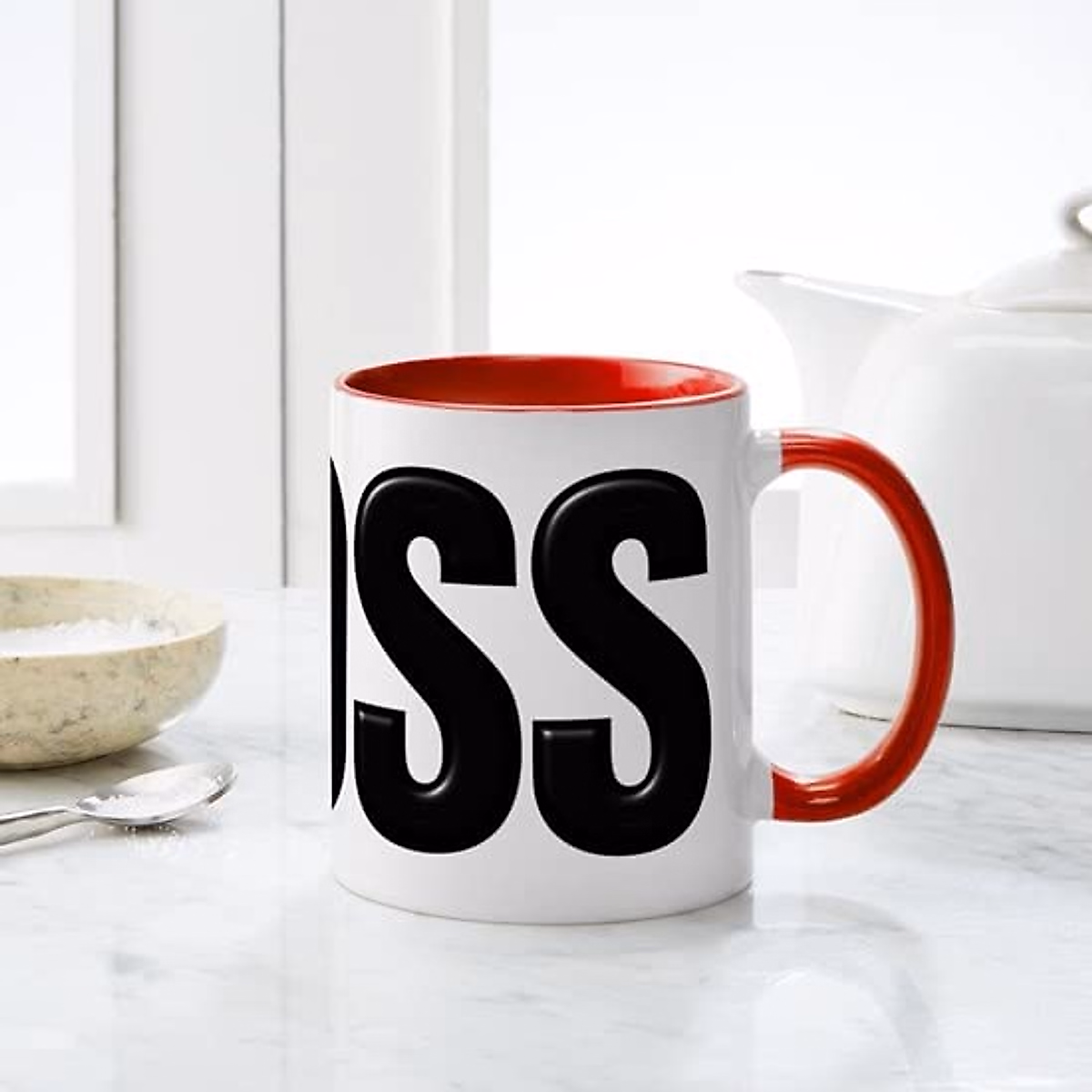 CafePress Like A Boss Mug Ceramic Coffee Mug, Tea Cup 11 oz