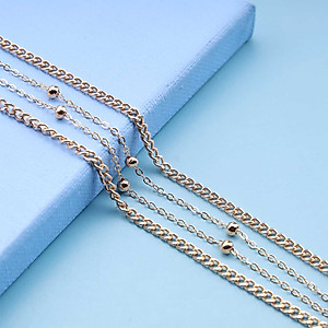 Sttiafay Boho Waist Beads Body Chain Gold Layered Belly Belt Sexy Bikini Body Harness Body Jewelry for Women Girls