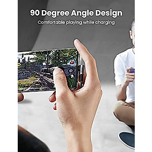 UGREEN USB C Cable Right Angle 90 Degree Fast Charging Cable USB A to Type C Cable Compatible with Galaxy S10/ S10+/ Note 20, LG V50/V60, iPad Mini 6 Air 5, GoPro Hero 8, etc.3.3FT
