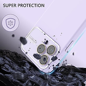 GUAGUA for iPhone 14 Pro Max Case, Silicone Phone Case for iPhone 14 Pro Max, [Full Camera Len Protector] Scratch Resistant Shockproof Protective Phone Case for iPhone 14 Pro Max 6.7'', Lilac Purple