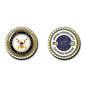 US Navy Electronics Technician Challenge Coin - Officially Licensed