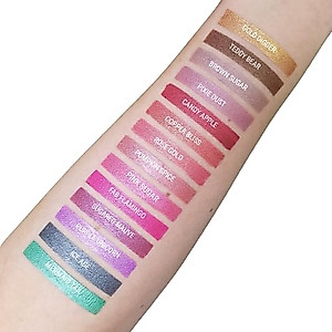 Aromi Metallic Liquid Lipstick | Smudge and Smear Proof, Long-lasting, Light Brown, Nude Lip Color with Shimmery Finish, Vegan, Cruelty-free, Gluten Free (Brown Sugar)