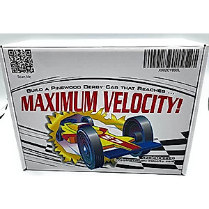 Maximum Velocity Derby Car Kits | Bulk Pack (12) | Pine Block Kits Includes Wheels & Axles | Pinewood Car Kits