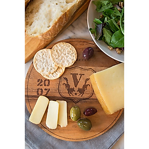 Ironwood Gourmet, 0.5 x 9 x 9 inches, Multi-Use Circle Serving Board: 2007 Wine Barrel