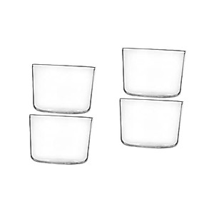Zerodeko 4 Pcs Glass Pudding Cup Fruit Container Ice Cream Containers Trifle Bowl Glass Small Glass Bowls Trifle Cups Clear Cups Glass Glass Ice Cream Cup Yogurt Mug Mousse Cake Cup Mini