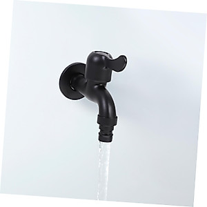 OSALADI 2pcs Washing Machine Faucet Sink Faucet Kitchen Faucets Faucet Washing Machine Water Faucet Outdoor Faucet Black Kitchen Faucet Kitchen Accessories Hose Faucet Stainless Steel Mop