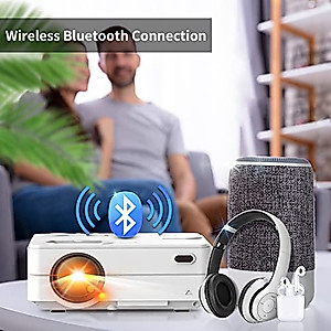 Artlii Enjoy2 Projector with WiFi and Bluetooth, Mini Projector, Portable Projector, Compatible with TV Stick, iOS, Android