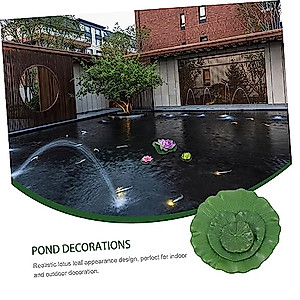 DECHOUS Lily Pad 10pcs Fish Tank Simulated Lotus Leaf Faux Greenery Artificiales para Fake Plant Decor Water Flower Floating Foam Water s Pond Lilly Pad Garden Lotus Leaves