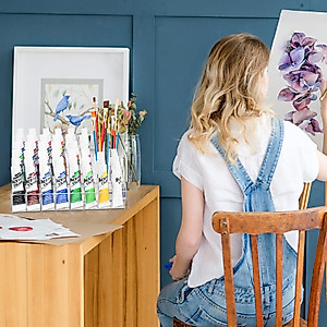 Vowcarol Acrylic Paint Tube Organizer 40 Slots, Watercolor Paint Tube Holder Organizer, Acrylic Paint Holder