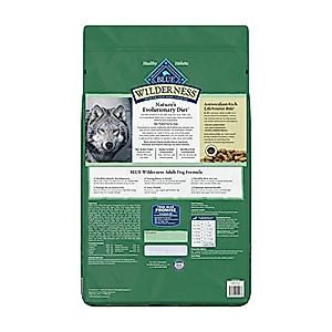 Blue Buffalo Wilderness High Protein, Natural Adult Dry Dog Food, Duck 24-lb