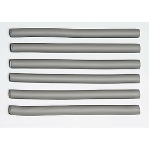 Diane Twist-Flex Rods, Hair Rollers for Women and Girls, 11/16", Gray DT22, 6 Pack