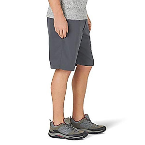 Wrangler Authentics Men's Performance Side Elastic Utility Short, Carbonite, 38