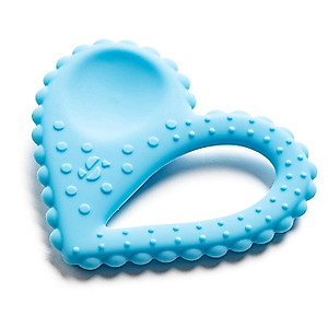 Special Supplies Teether Heart Spoon Oral Motor Therapy Tools, Textured Stimulation and Sensory Input Treatment for Babies and Toddlers, BPA Free Silicone, Dual Use Spoon Plus Teether