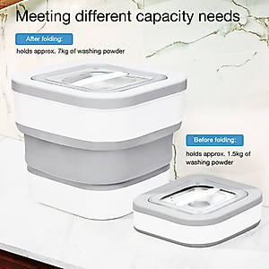 Conworld Laundry Detergent Container, Laundry Powder Dispenser with Scoop for Laundry Room Décor and Accessories, Space Saving Laundry Room Organization and Storage, Gray