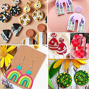 Christmas Polymer Clay Cutters kit, 25pcs Christmas Shapes Clay Earring Cutters with Earring Cards for Polymer Clay Earring Small Christmas Tree Clay Cutters for Polymer Clay Jewelry