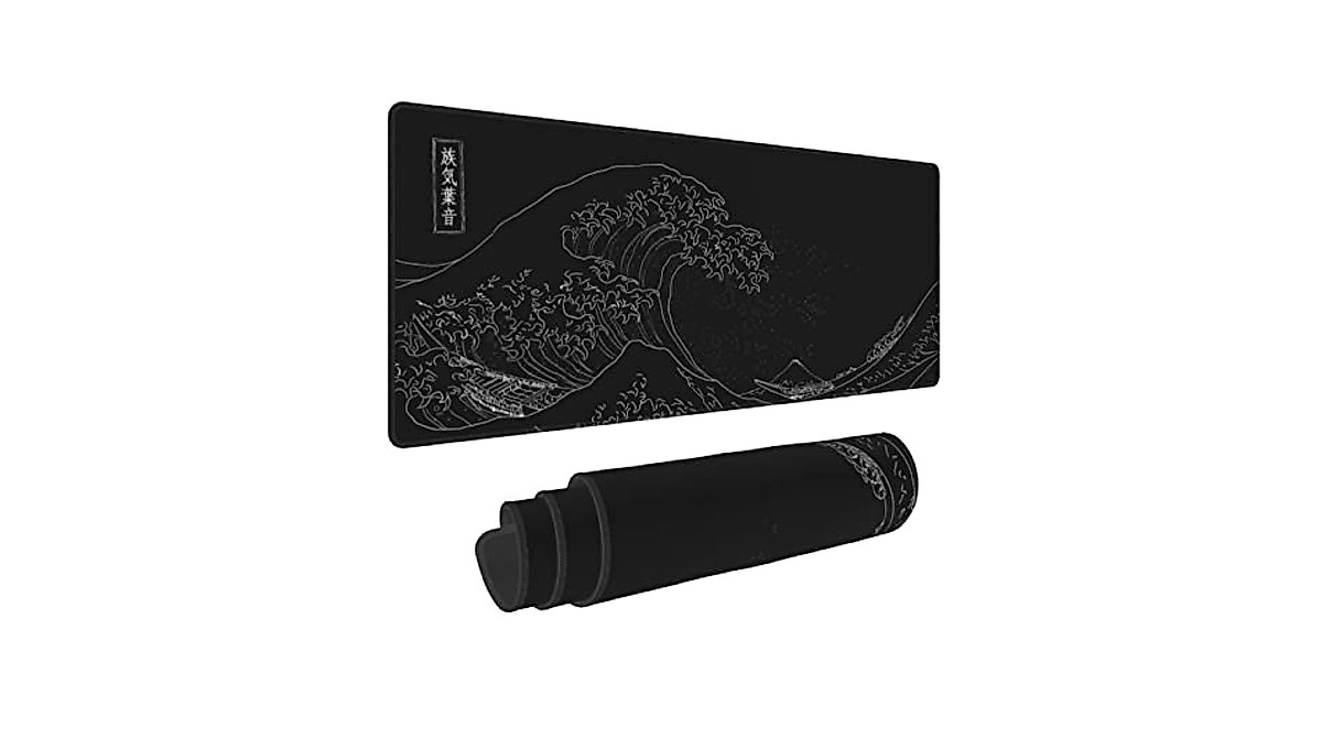 The Great Wave Extended Gaming Mouse Pad - 31.5" Desk Mat