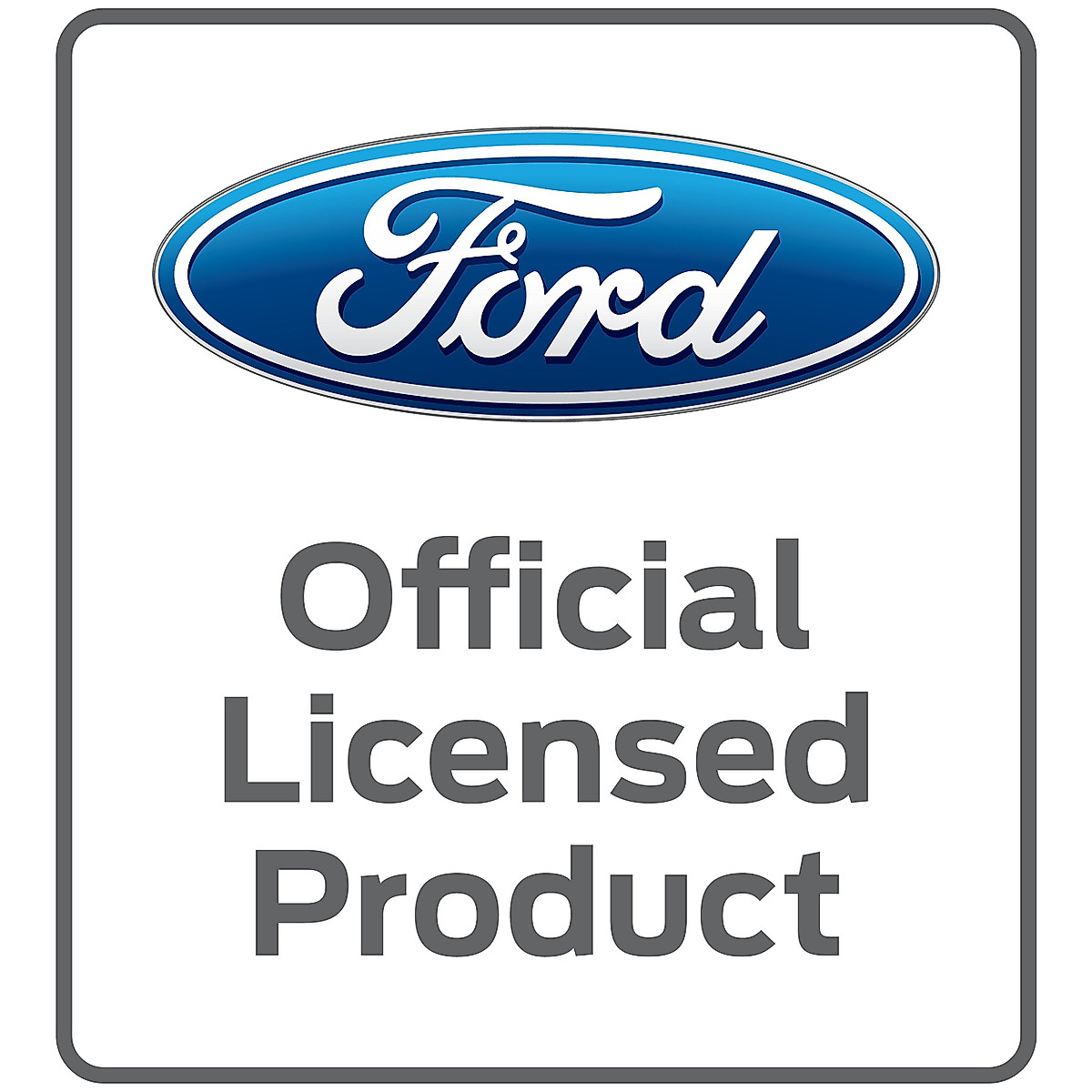 Ford Oval Pocket Print Two Tone Polo, Royal 5XL