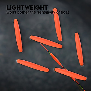 VGEBY 100Pcs Strike Indicator, Tear Drop Fishing Bobber Tackle Accessory(Orange-L) Fish Supplies Slip Strike Indicator