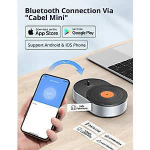 Label Maker Machine with Tape, Osoeri Bluetooth Label Printer, Portable Thermal Handheld Sticker Mini Label Inkless Multiple Templates, USB Rechargeable for Home Kitchen Office Organization