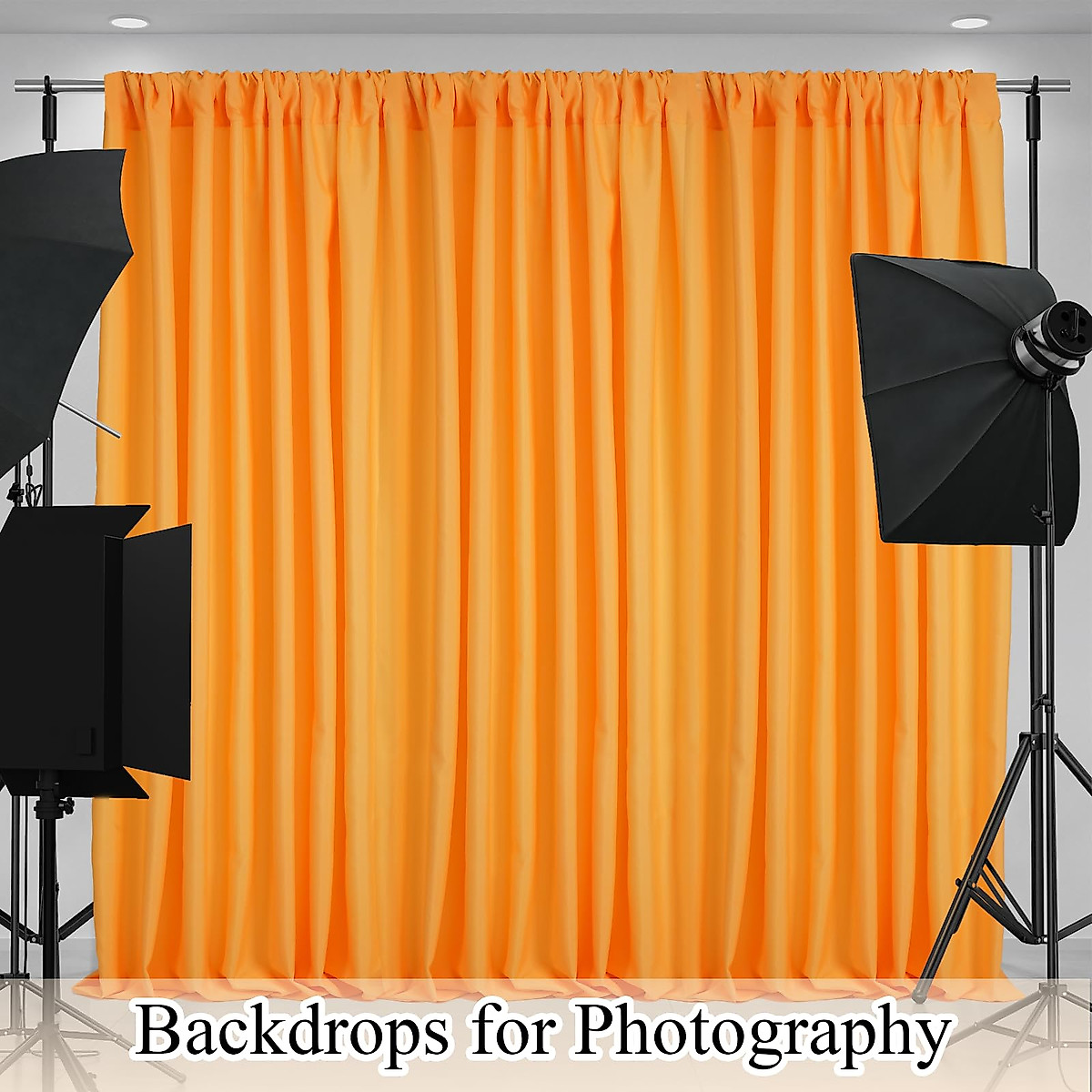10x10FT Gold Backdrop Curtains for Parties - Gold Backdrop for Birthday Photo Background Home Decoration Supplies Curtains Backdrop 5x10FT 2 Panels