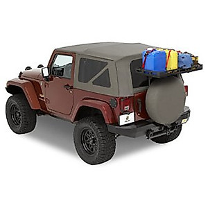 Bestop 4141201 Tailgate Rack Bracket System for 2007-2018 Wrangler JK 2-door/4-door