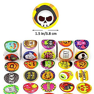 JOYIN 600+ Halloween Craft Assortment Kit Including Temporary Tattoos, Stickers, Stampers Foam Stickers for Trick or Treat Craft Party Favors, School Classroom Hangout