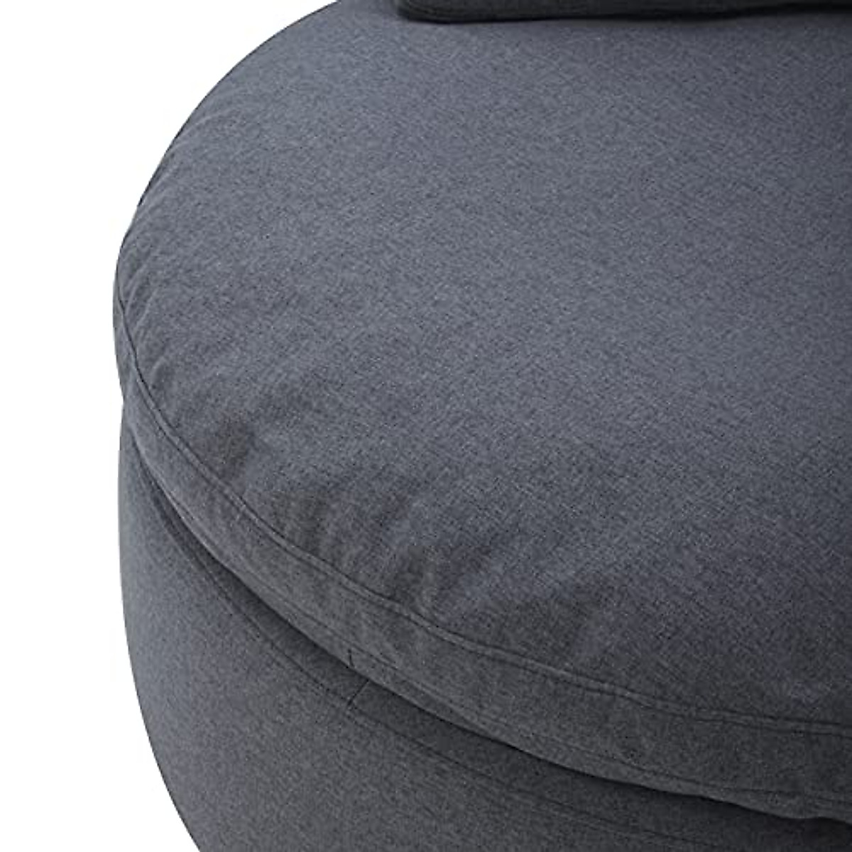Amazon Brand – Stone & Beam Alende Deep Swivel Living Room Accent Chair, 46''W, Graphite Grey