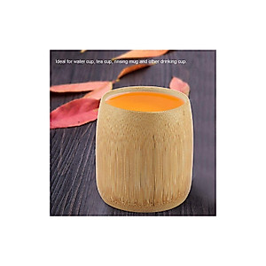 NITRIP Natural Pure Bamboo Tea Cup Handmade No Paint Eco-Friendly Home Water Cups(M)