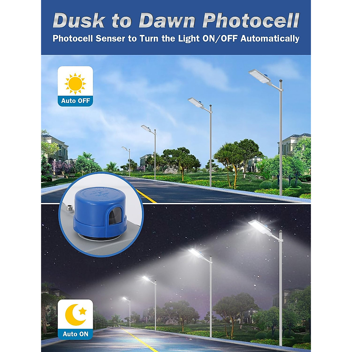 250W 35000LM LED Parking Lot Light,6500K,Dusk to Dawn Photocell,Commercial Outdoor Area Lighting, Shoebox Light, 180° Adjustable Arm, IP66 Waterproof for Yard, Street, Stadium (1 Pack)