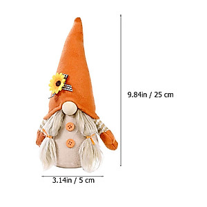 Sunflower Garden Gnome Spring Summer Plush Dwarf Decorations Scandinavian Tomte Swedish Doll Tiered Tray Ornaments for Home Decor Girl
