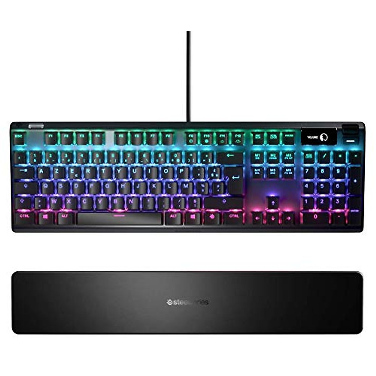 SteelSeries Apex 7 - Mechanical Gaming Keyboard – OLED Smart Display – Brown Switches - French AZERTY Layout