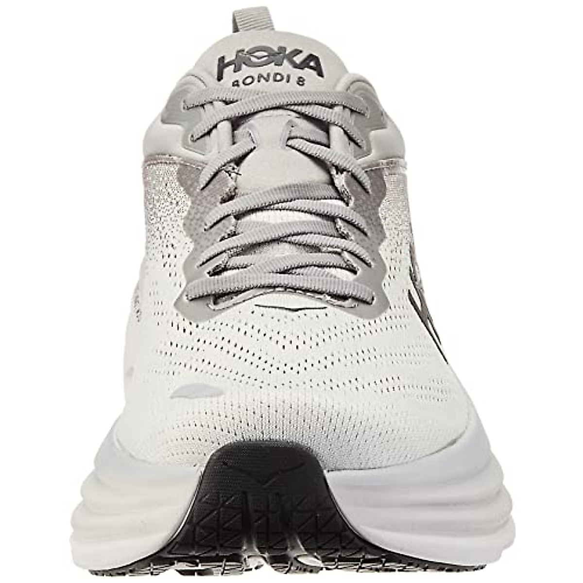 Hoka Men's Bondi 8 Sneaker, Sharkskin/Harbor Mist, 9.5