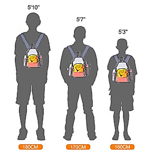 Slumou Mini Clear Backpack Stadium Approved for Women Men Heavy Duty See Through Transparent Pvc Backpacks for School Work Travel（Black）