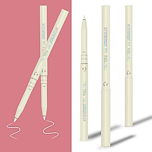 KAIQIKAIXI 5 White Eyeliner Pen, Eyebrow Pen,Eye Shadow Pencil, Lip Line Pen, Eyelid Pad, Pencil Makeup Set Tool