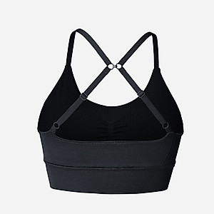 YEOREO Sports Bra Workout Tank Tops Crop Tops Criss-Cross Back Padded Yoga Bra