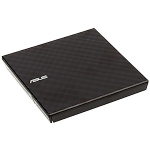 ASUS ASUS LITE Portable USB 2.0 Slim 8X DVD/ Burner +/- Rewriter External Drive, Compatible with both Mac & Windows, Black (SDRW-08D2S-U/BLK/G/AS)