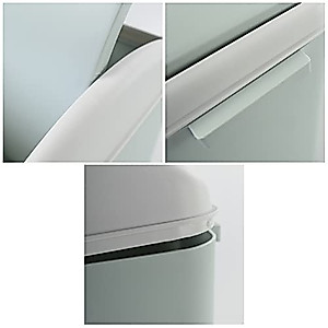 Bringer 4.5 Gallon Kitchen Swing Top Trash Can, Plastic Garbage Can with Swing Lid, Blue