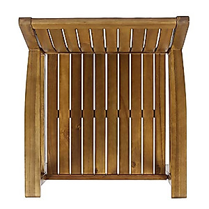 Christopher Knight Home Teague Outdoor Acacia Wood Dining Chairs (Set of 2), Teak Finish