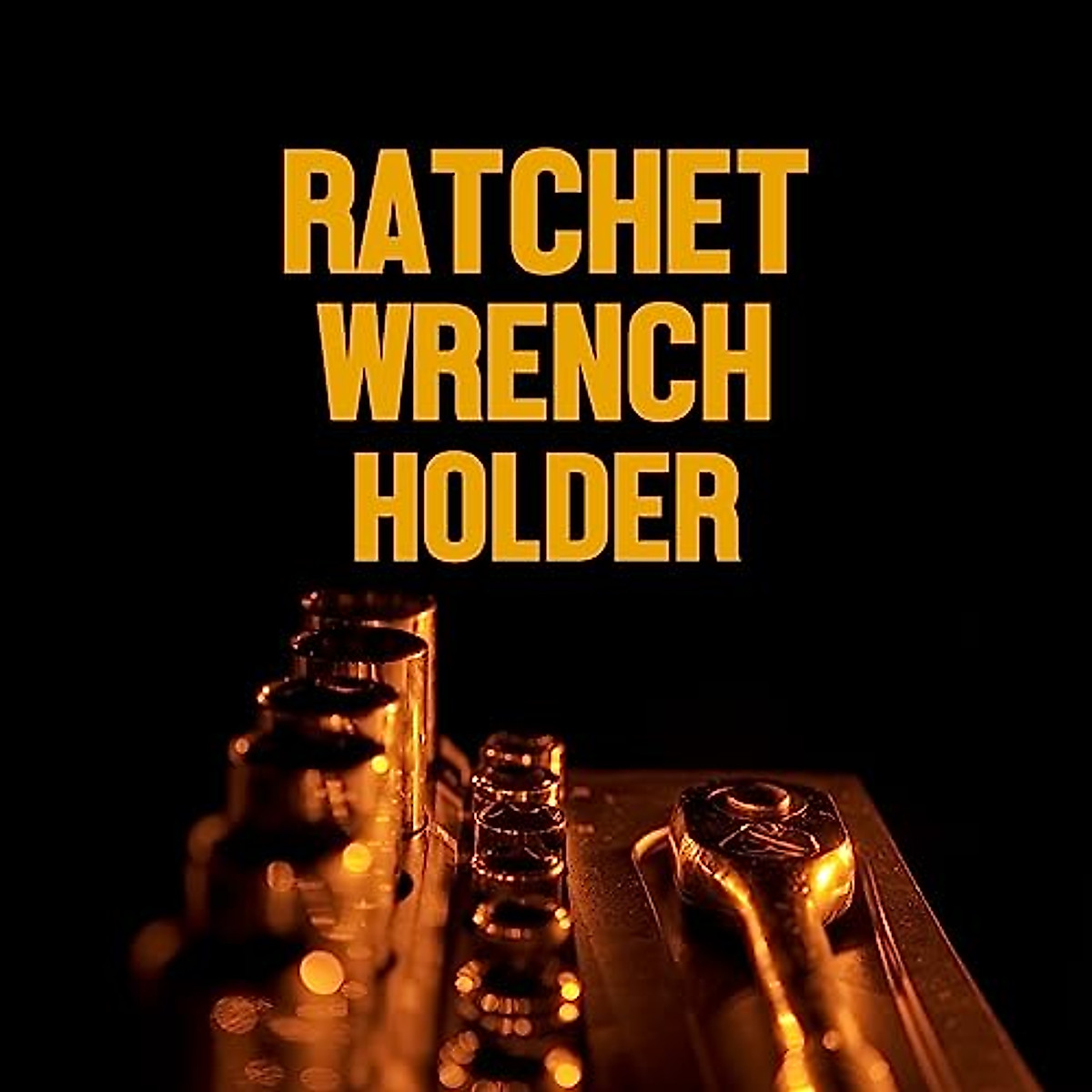 TOOL BAGGY Magnetic Socket Toolbox Organizer - Useful Ratchet Holder - 3 Organization Trays 1/2, 3/8, 1/4 Inch Drive - Metric Socket holders - Organizers for Garage Mechanics - Cool Gifts for Men