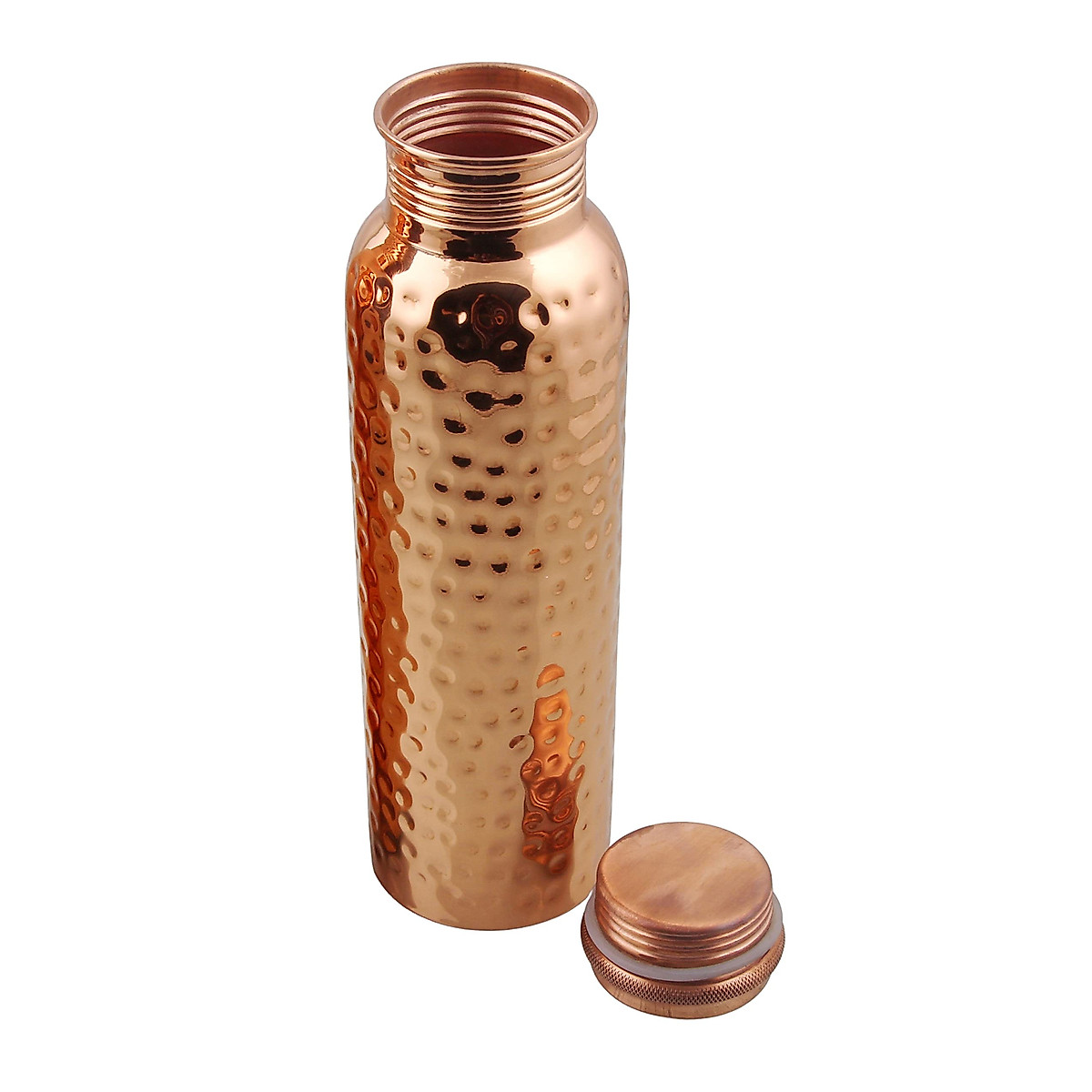 MORE-ECO Set of 2 Water Bottles | Copper Water Bottle | Travel Water Bottle | Ayurvedic Health Benefits Copper Bottle 32 OZ Water Bottles