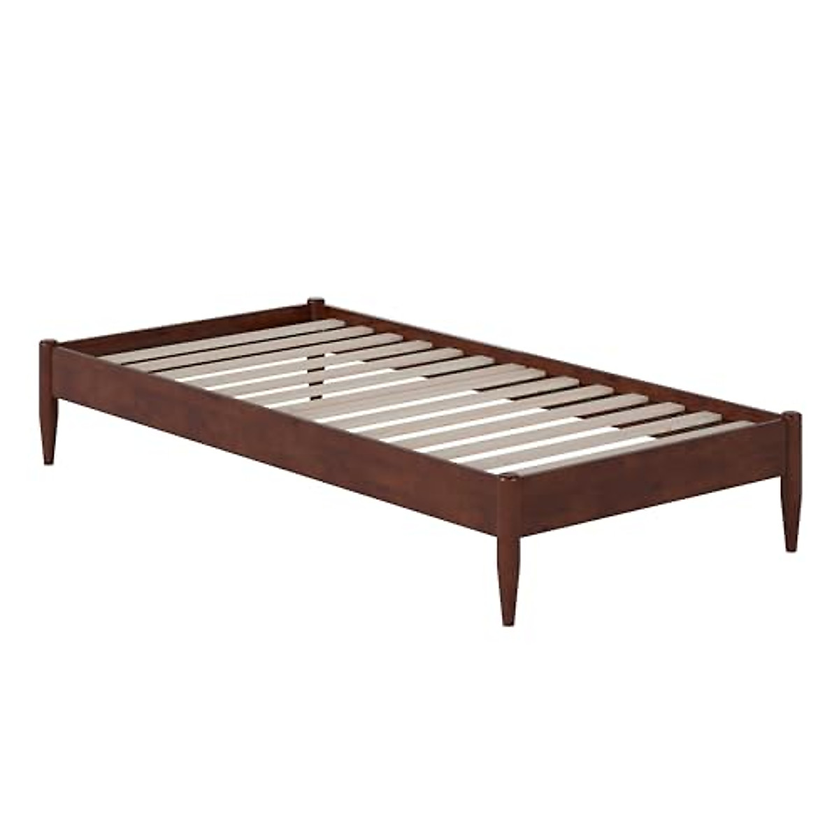 AFI, Pasadena 14" Twin XL Wood Basic Platform Bed Frame, Walnut