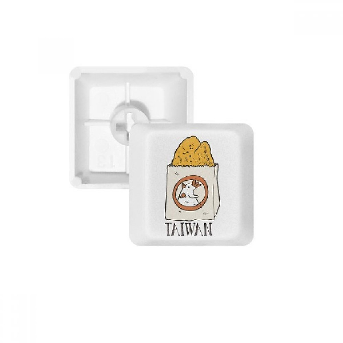 Snake Food Fried Chicken Taiwan Keycap Mechanical Keyboard PBT Gaming Upgrade Kit